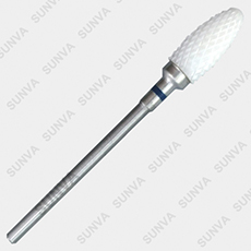 SUNVA Ceramic Nail Drill Bit Torch Cylinder Long Manicure Bit ...